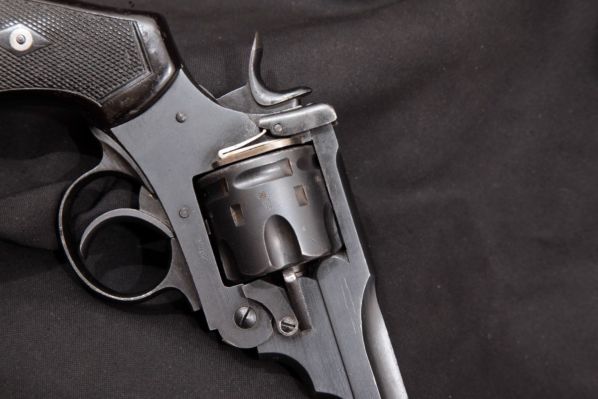 Webley Wwi Mark Vi Service Revolver Raf Marked, Blue 6" Sa/Da Double ...