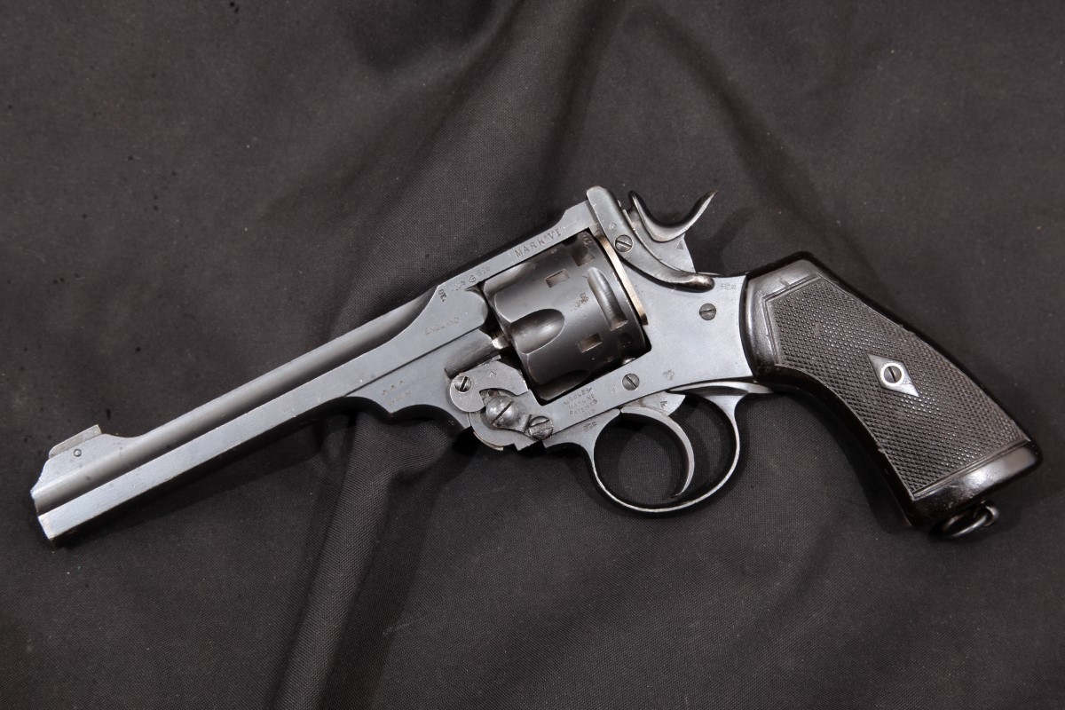 Webley Wwi Mark Vi Service Revolver Raf Marked, Blue 6" Sa/Da Double ...