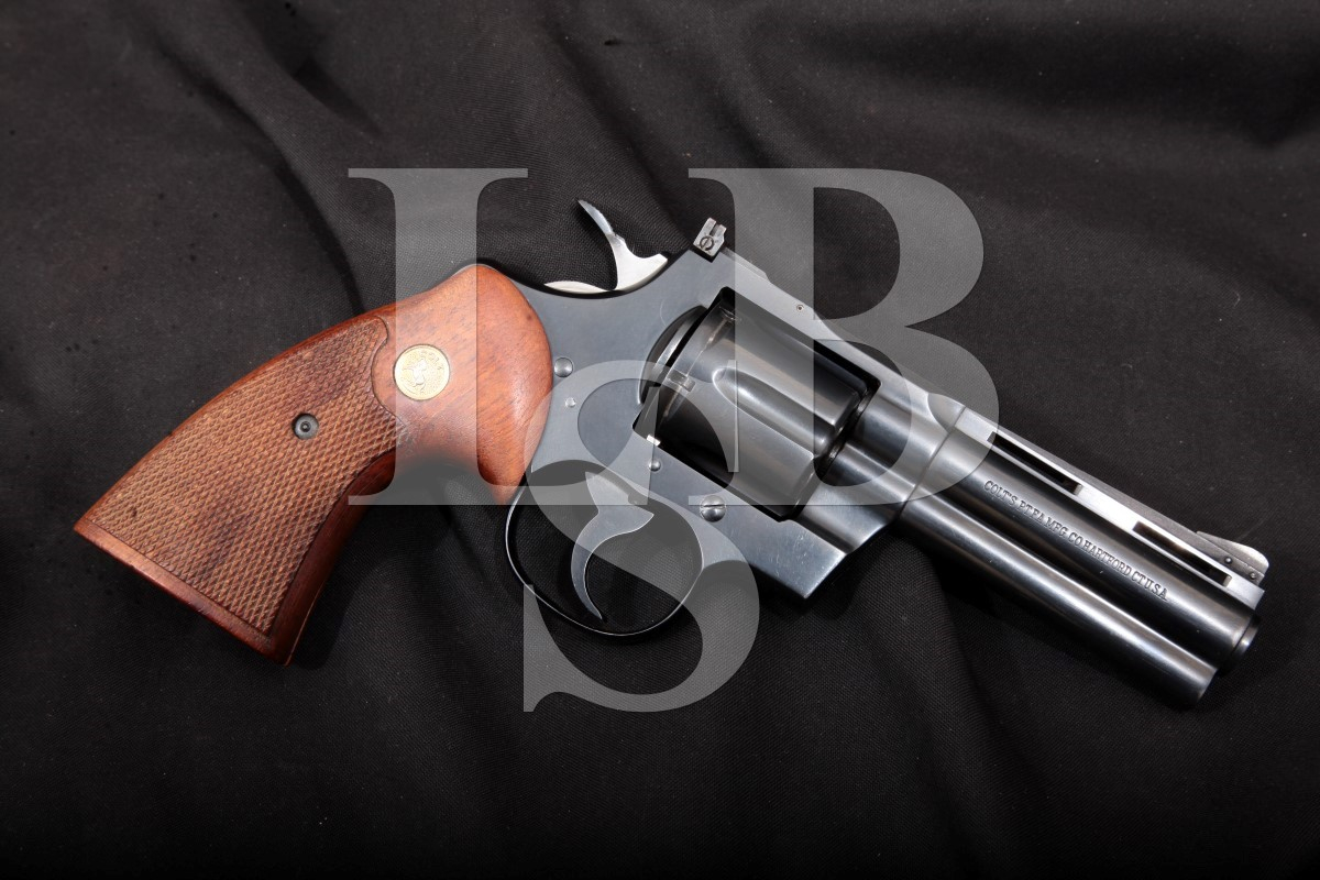 Colt Python Model I3640, Blue 4" 6-Shot Sa/Da Double Action Revolver ...