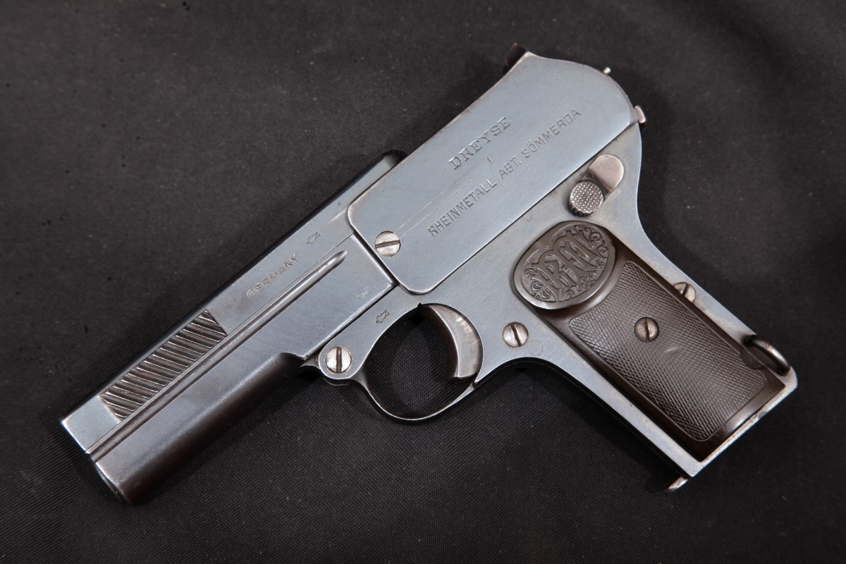 Rheinmetall Abt. Sommerda Model 1907 Dreyse, 2nd Variant, Blue, 3 9/16 ...