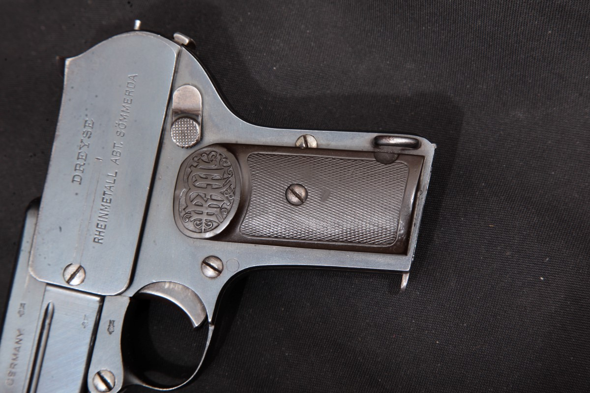 Rheinmetall Abt. Sommerda Model 1907 Dreyse, 2nd Variant, Blue, 3 9/16 ...