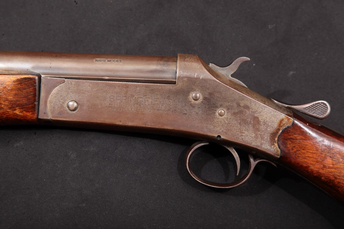Stevens Springfield Model 1929, Blue 26" Single-Shot Exposed Hammer ...