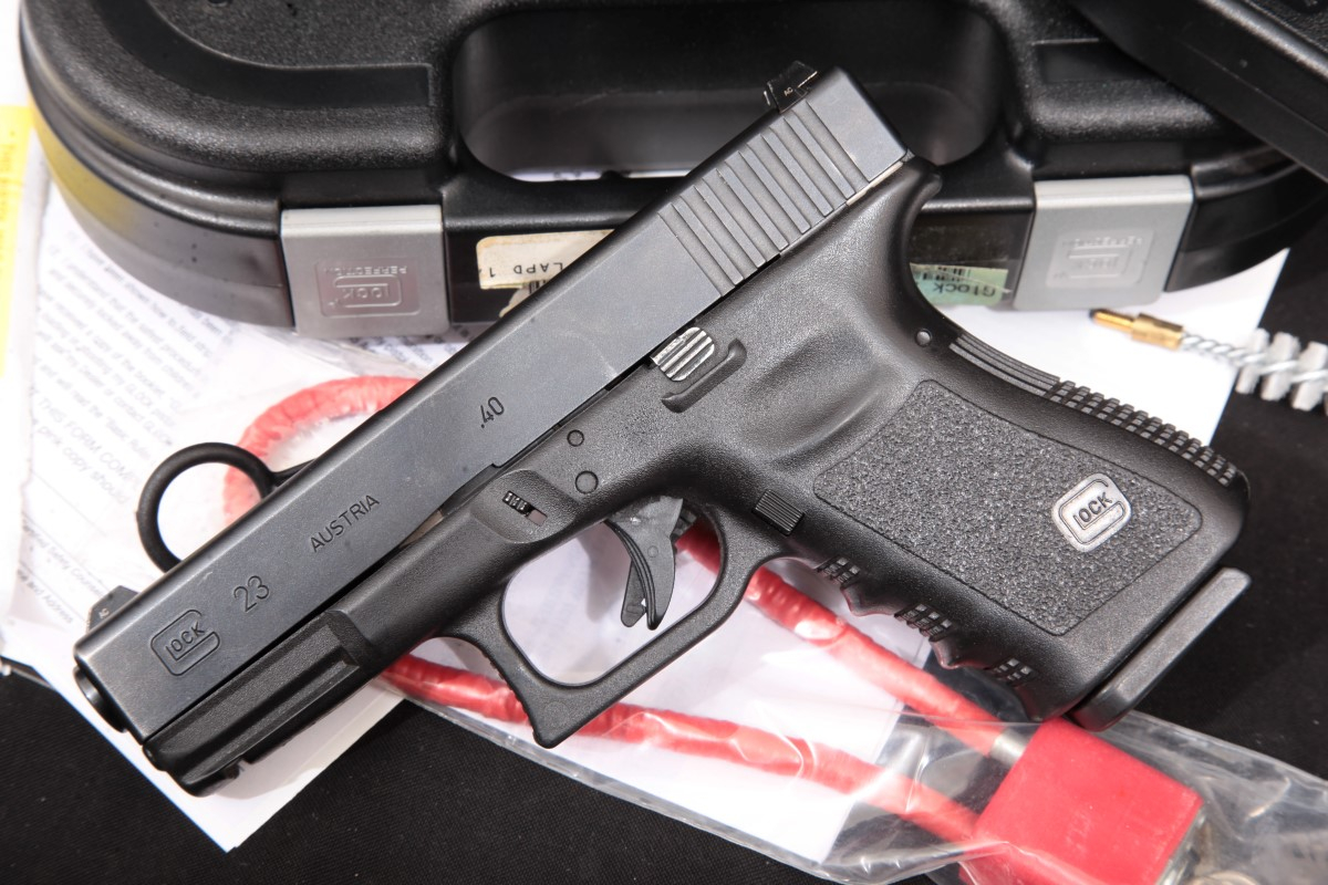 Glock Model 23 M23 Genereation 3 Gen3 G3, Tennifer & Black 4" Striker ...