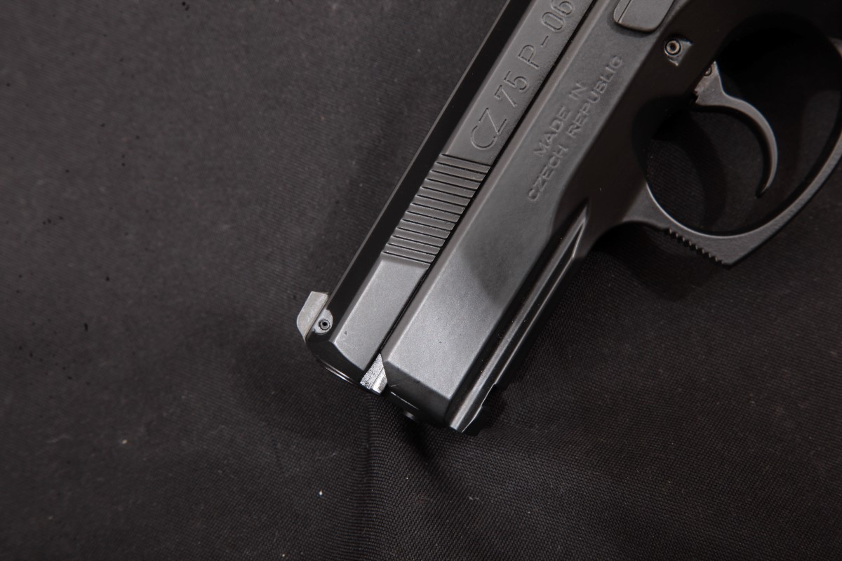Cz Model 75 P-06, Black Polycoat 3 3/4" Compact Night Sights Sa/Da Semi ...