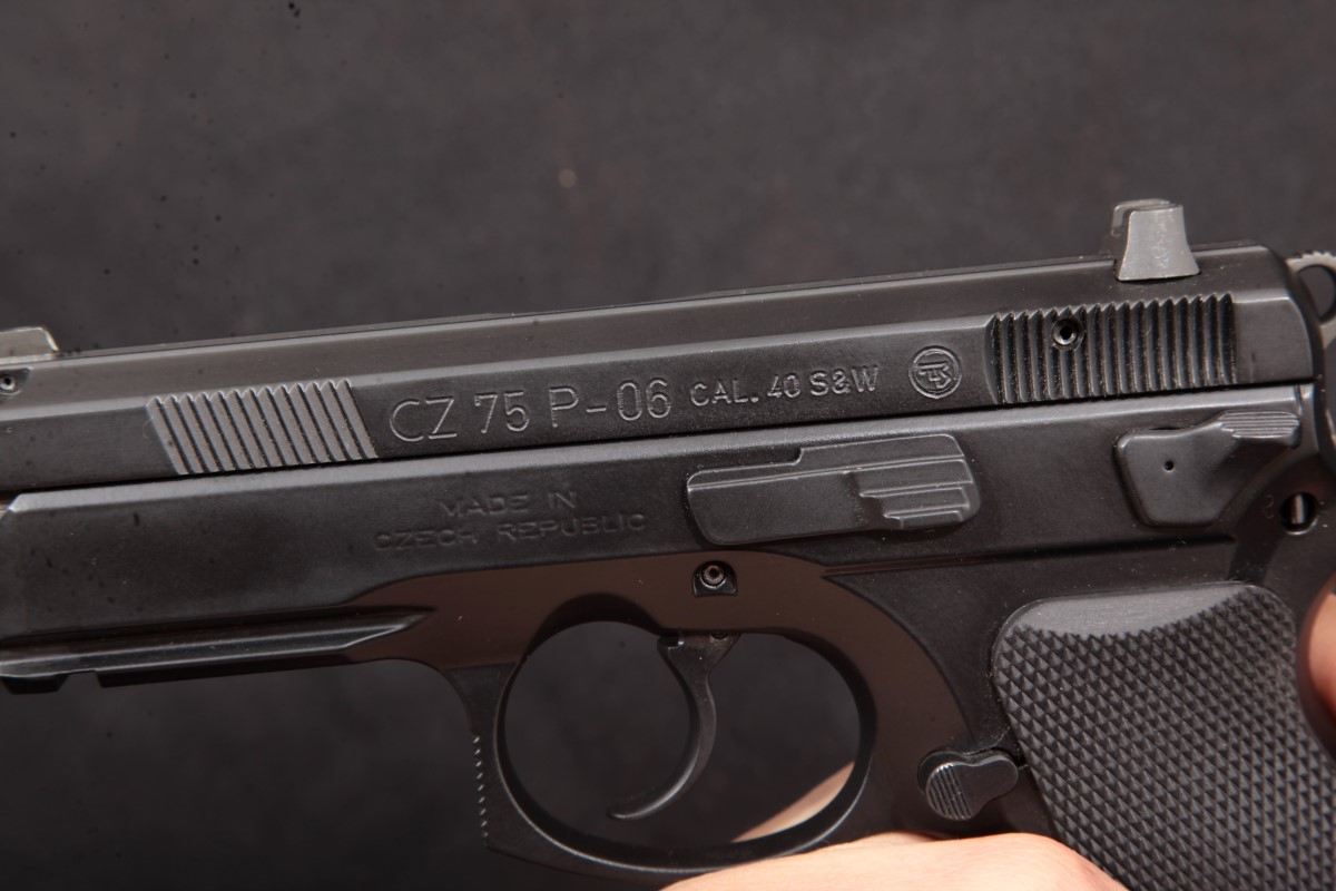 Cz Model 75 P-06, Black Polycoat 3 3/4" Compact Night Sights Sa/Da Semi ...