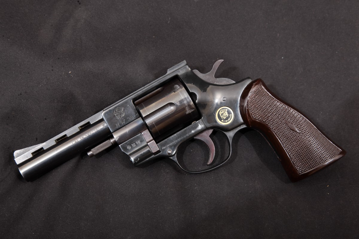 Arminius Model Hw38 Hw-38, Blue & Black 4" Vent-Rib 6-Shot Sa/Da Double ...