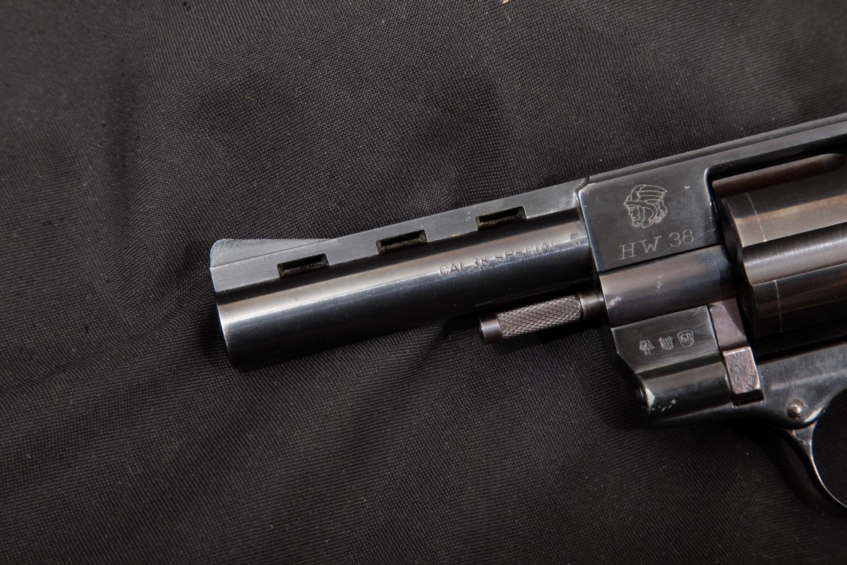 Arminius Model Hw38 Hw-38, Blue & Black 4" Vent-Rib 6-Shot Sa/Da Double ...