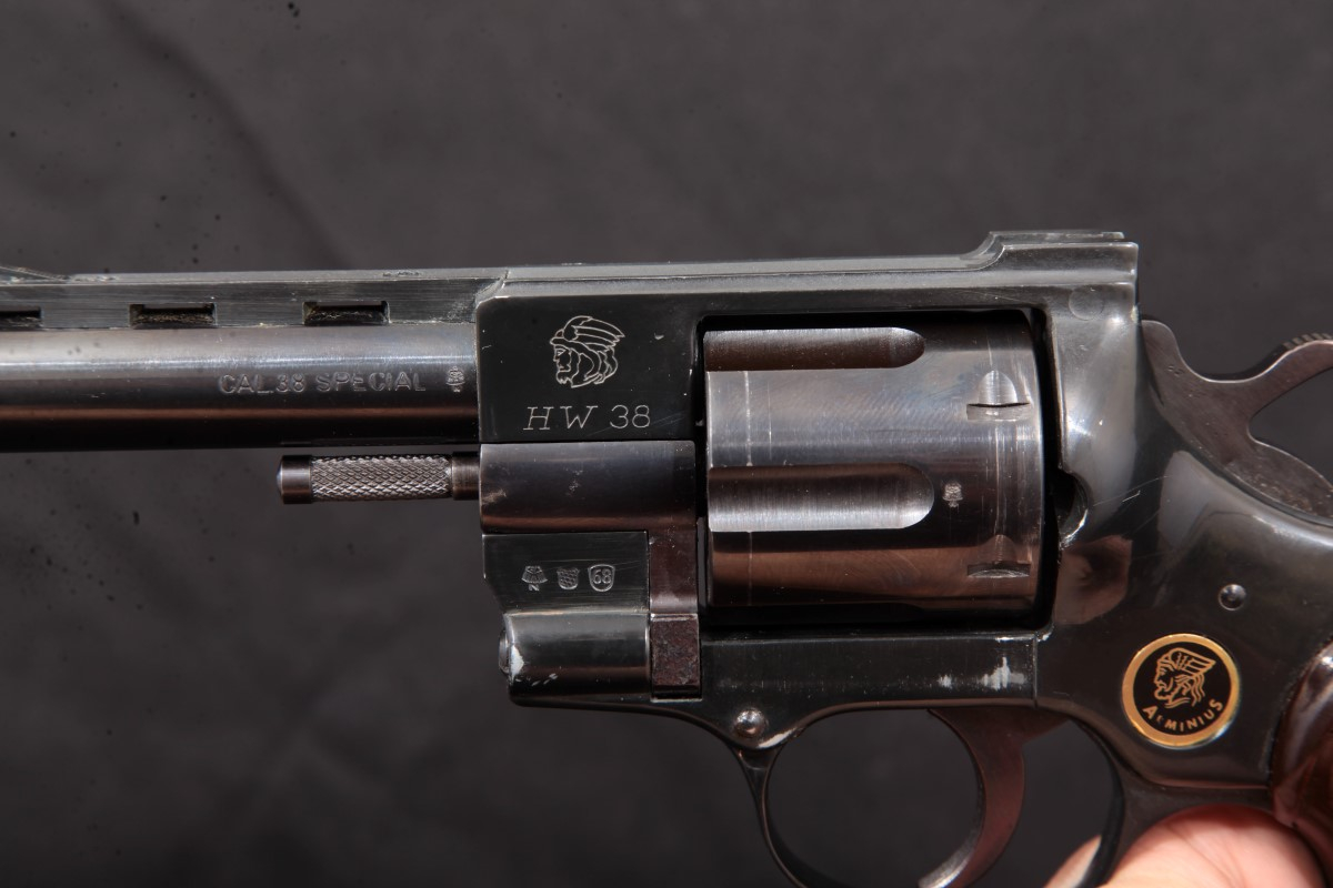 Arminius Model Hw38 Hw-38, Blue & Black 4" Vent-Rib 6-Shot Sa/Da Double ...