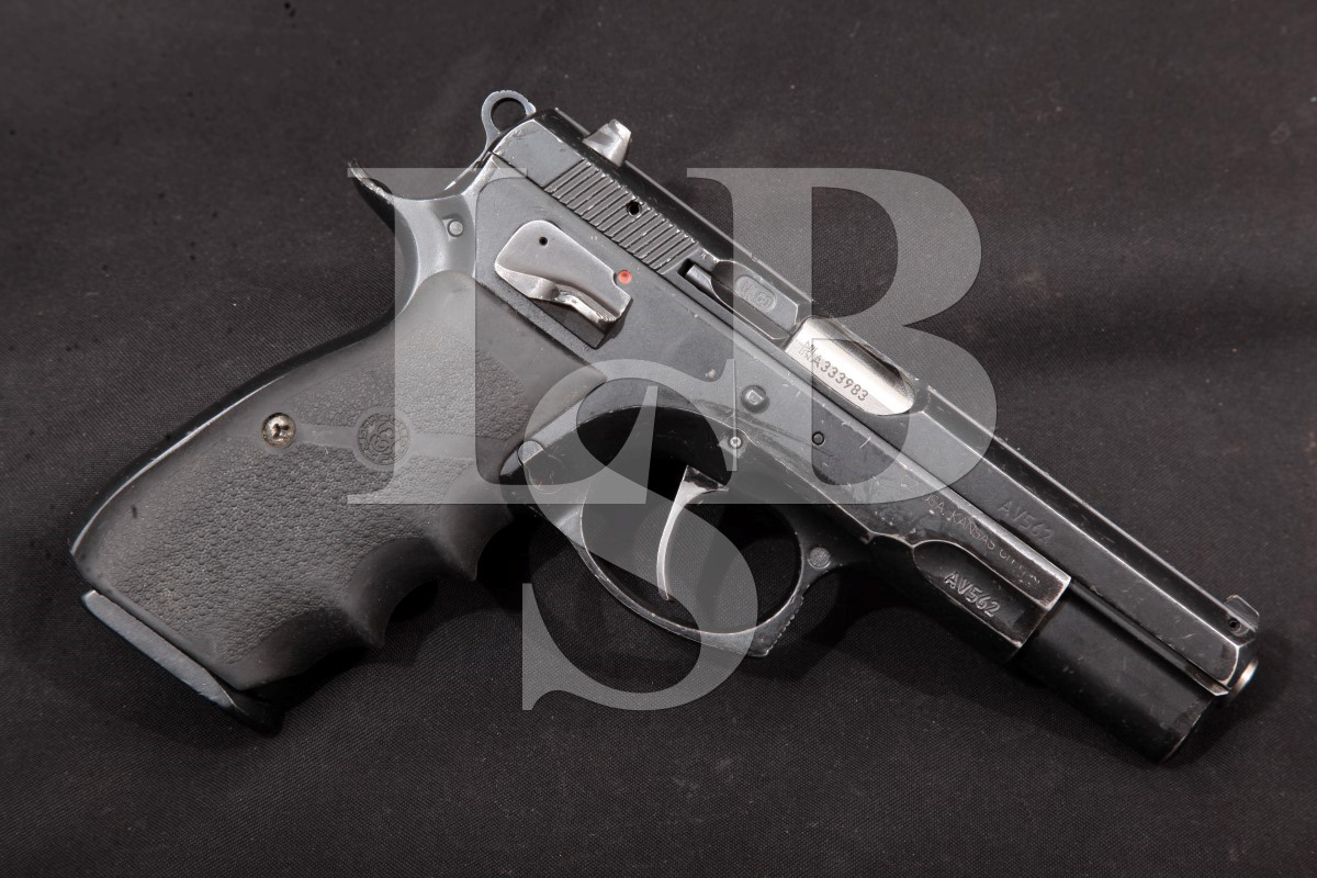 Cz Model 75b 75-B Sa, Black 4.6" Sa Single Action Semi-Automatic Pistol ...