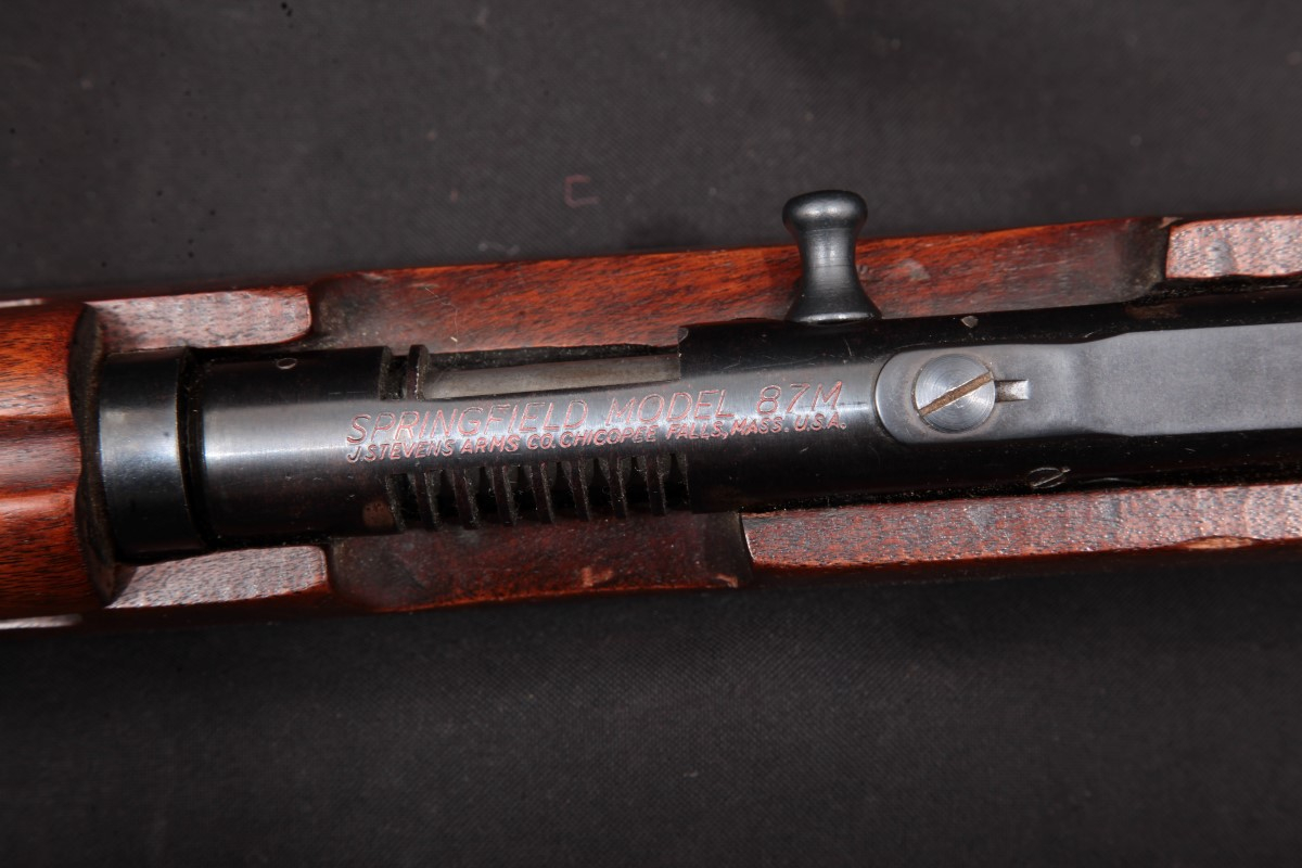 J. Stevens Arms Co. Springfield Model 87m 87-M, Blue 23 1/2" Garand ...