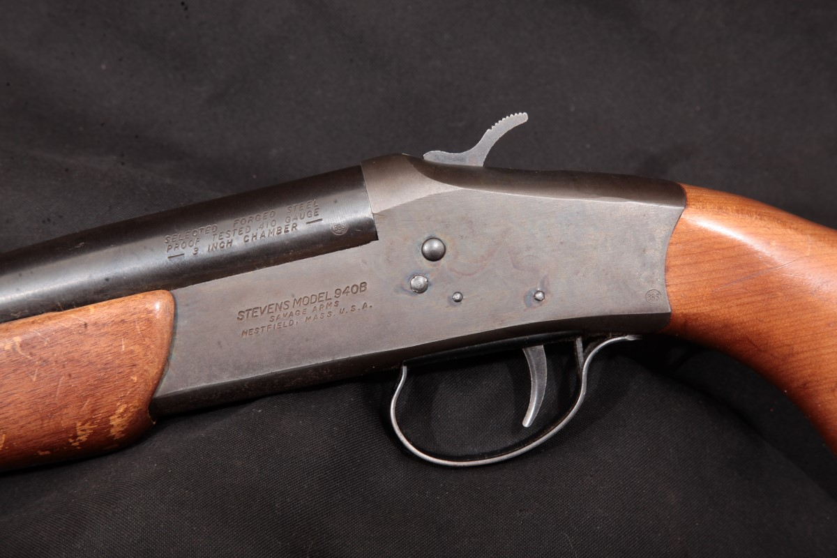 Stevens-Savage Model 940b 940-B, Blue & Case Color 25 1/2" Side Lever ...