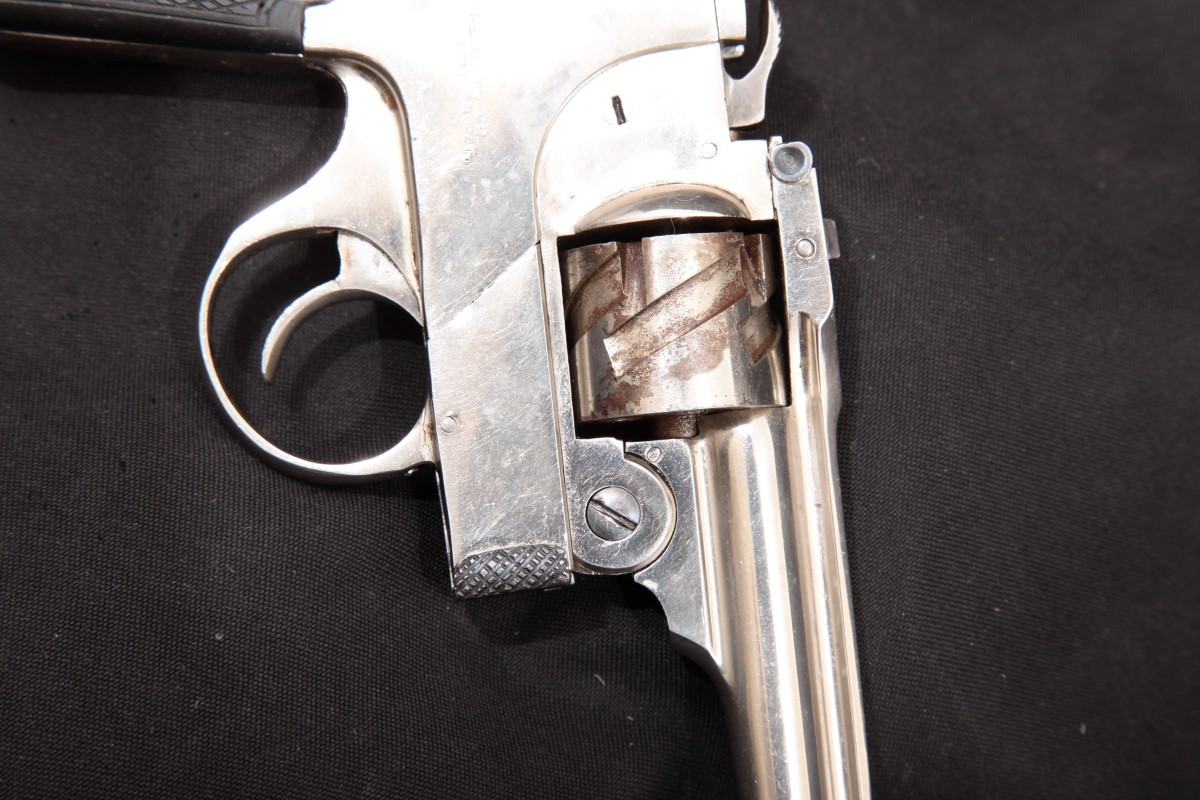 Union Fire Arms Co. Extremely Model Automatic Revolver, Nickel 3 Da ...