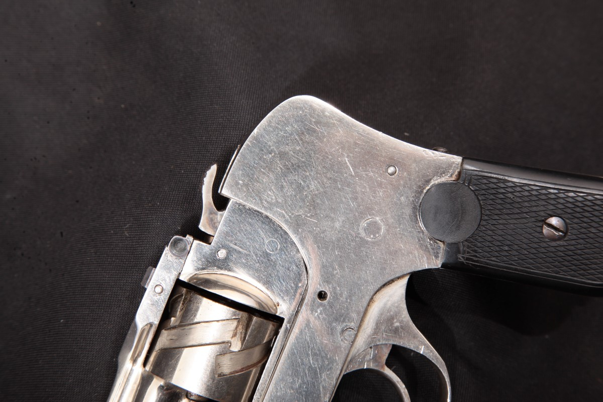 Union Fire Arms Co. Extremely Model Automatic Revolver, Nickel 3 Da ...