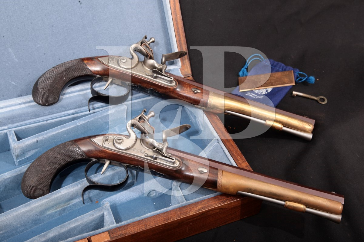 Uberti Us Historical Society Cased Set Hamilton-Burr Dueling Pistols ...