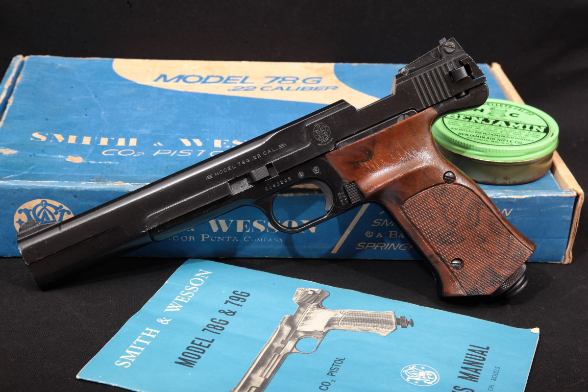 Smith & Wesson S&W Model 78g, Black 8" Co2 Powered Single-Shot Air ...