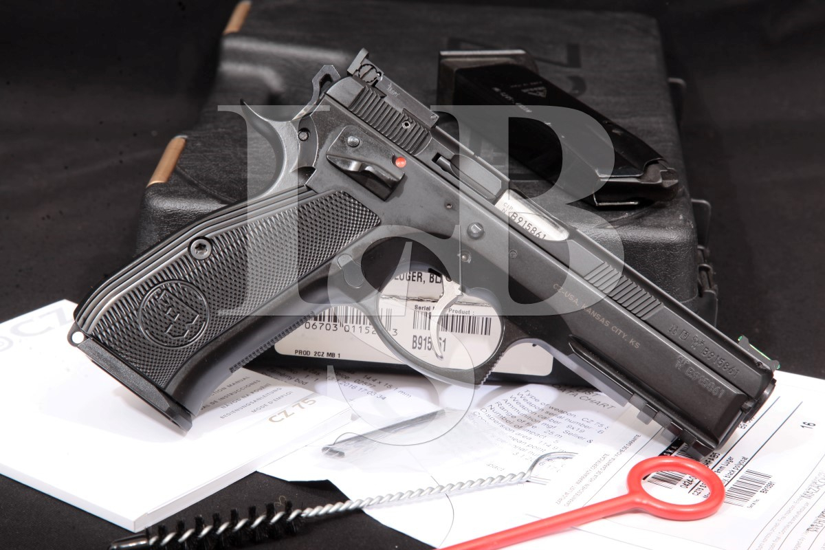 Cz Custom Model 75 Sp-01 Sp01 01152, Black Polycoat 4.6" Sa/Da Semi ...