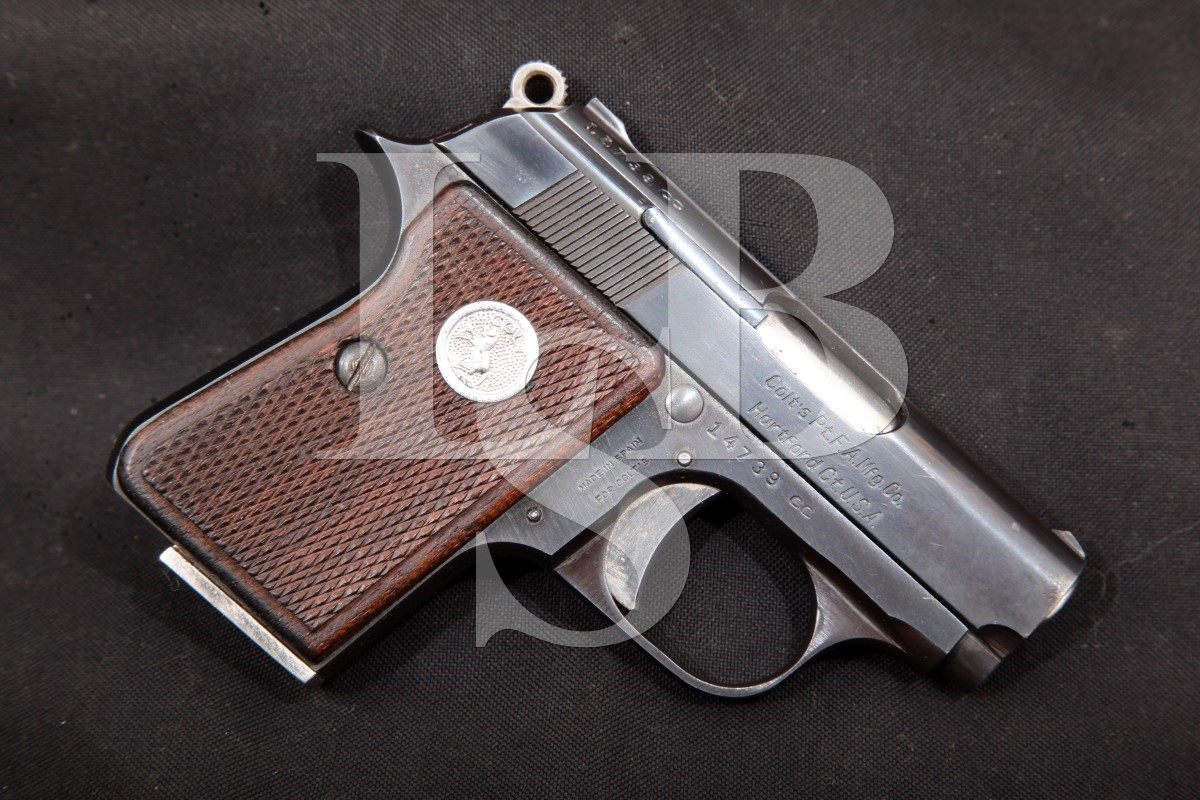 Colt Model Junior , Blue 2 1/4" Single Action Semi-Automatic Pocket ...