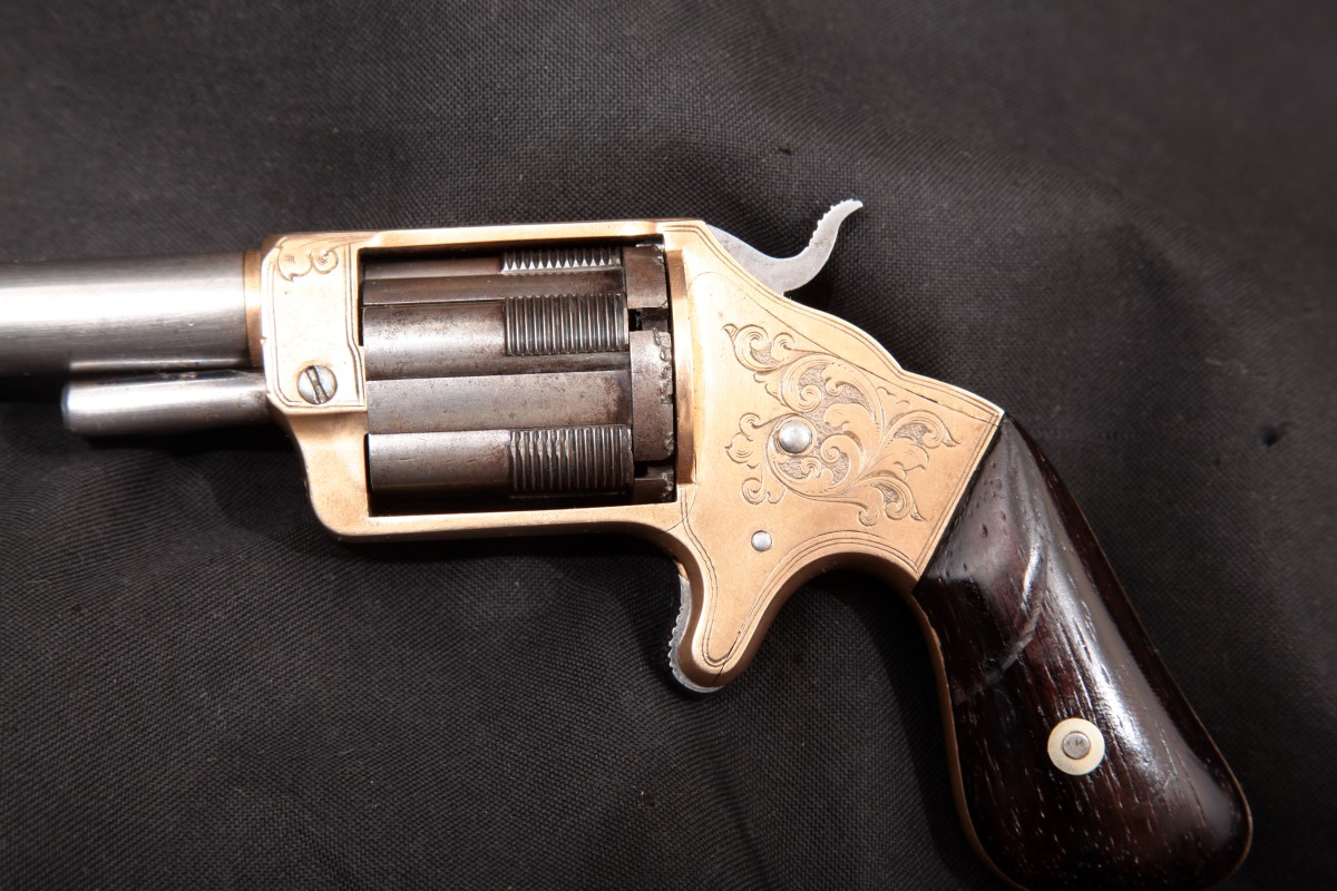 Brooklyn F.A. Co. Slocum Patent Revolver, Silvered Brass & Blue 3 ...