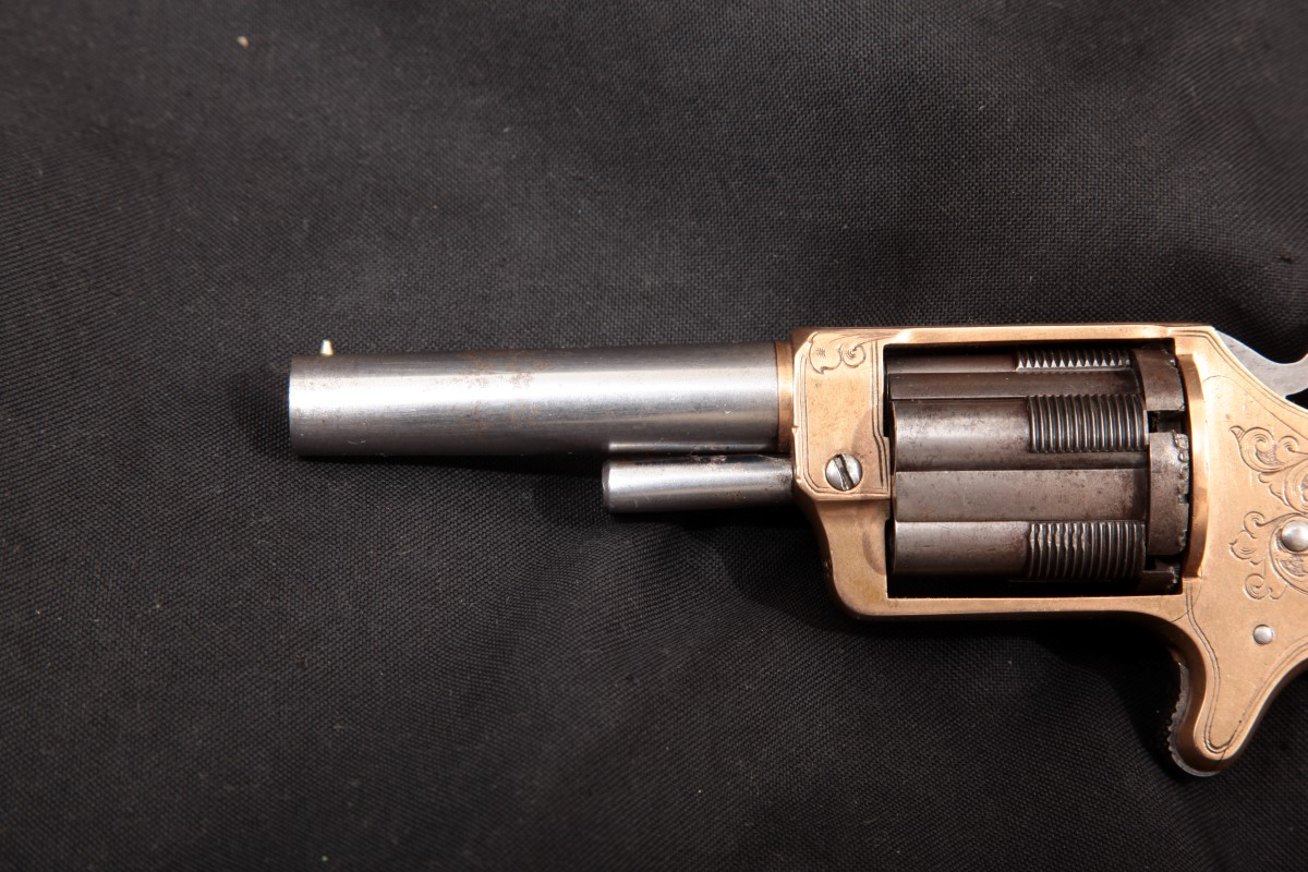 Brooklyn F.A. Co. Slocum Patent Revolver, Silvered Brass & Blue 3 ...