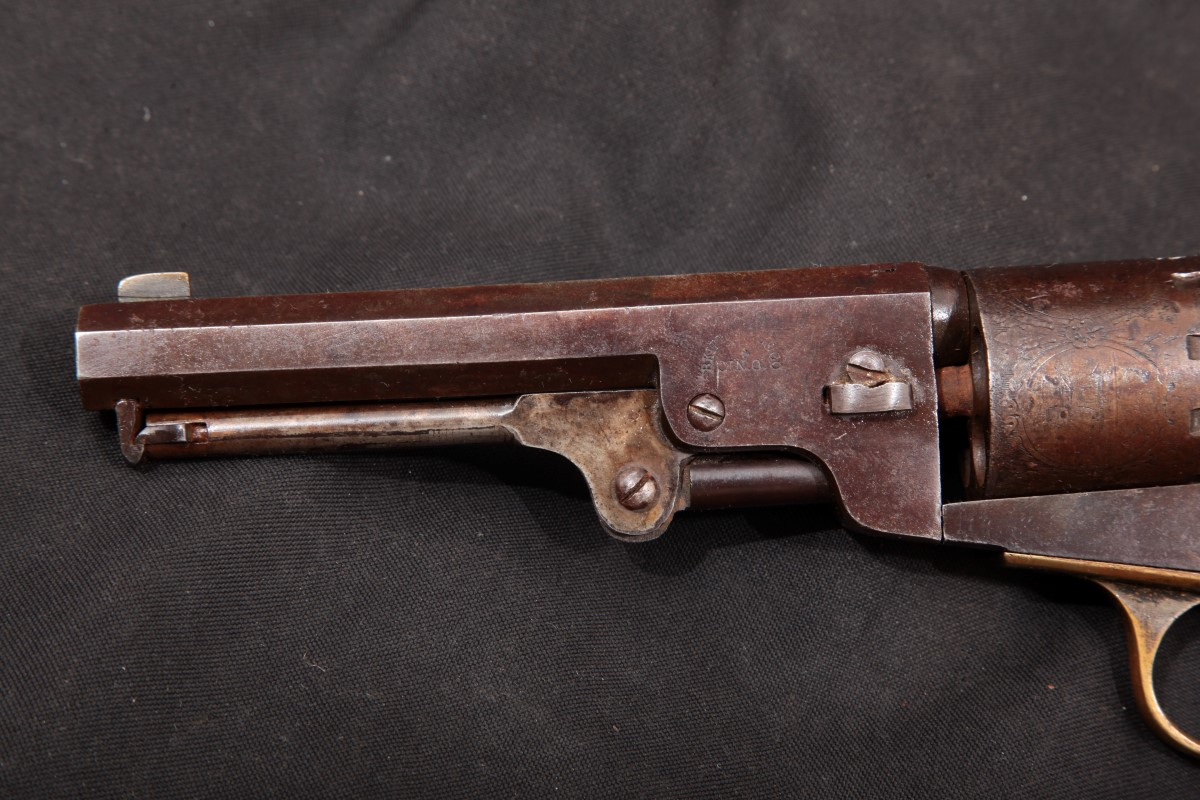 Manhattan Firearms Co .36 Pocket "Navy Type", Blue & Brass 5" 5-Shot ...