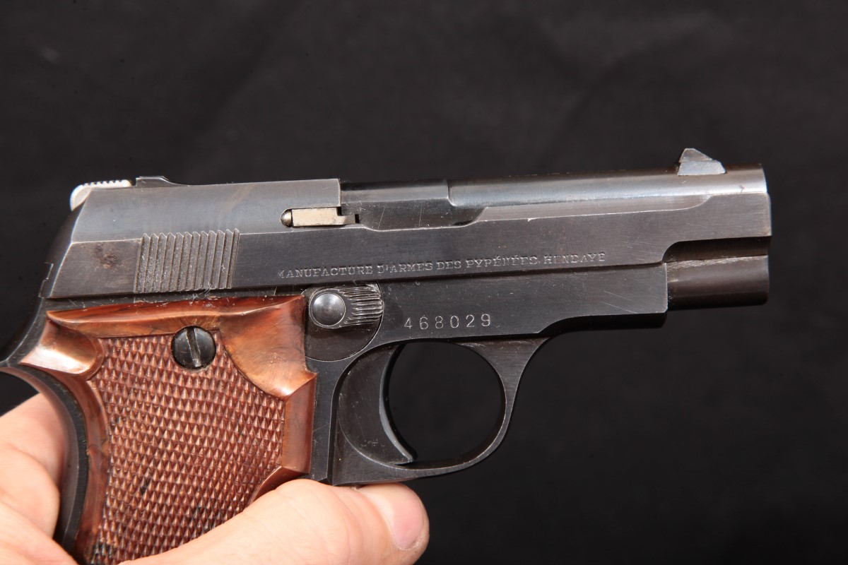 French M.A.P.F. Unique Model 52, Blue, 3 1/4 Sa Semi-Automatic Pistol ...