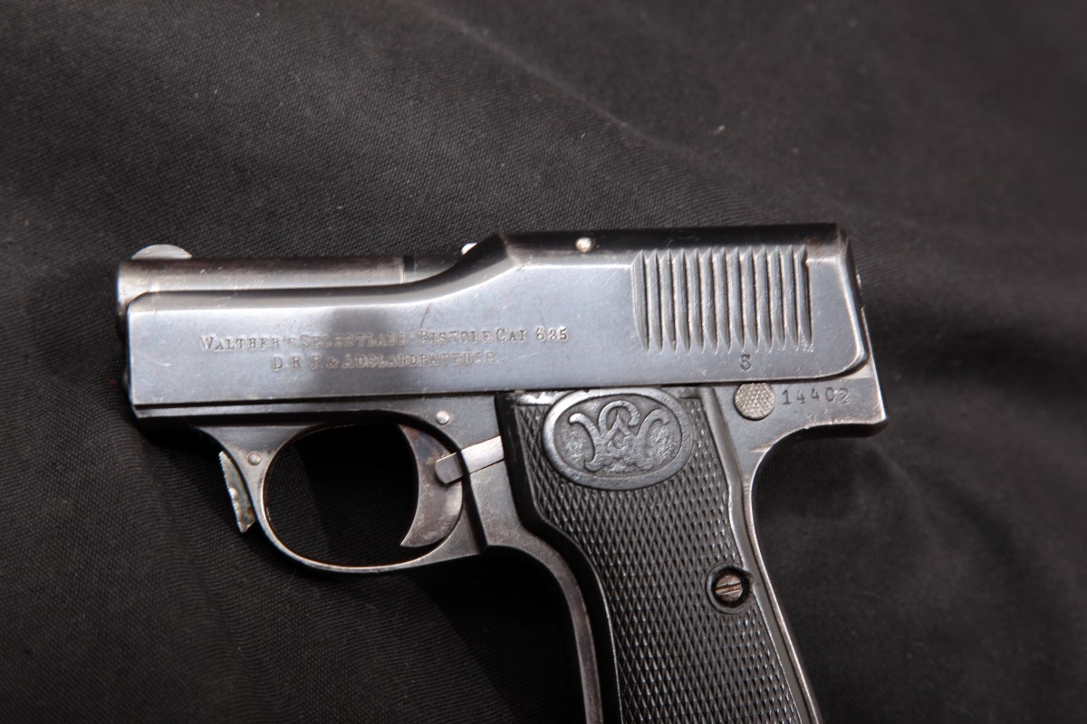 Carl Walther Waffenfabrik Model 1 2nd Variant, Blue, 2 1/8 Sa Semi ...