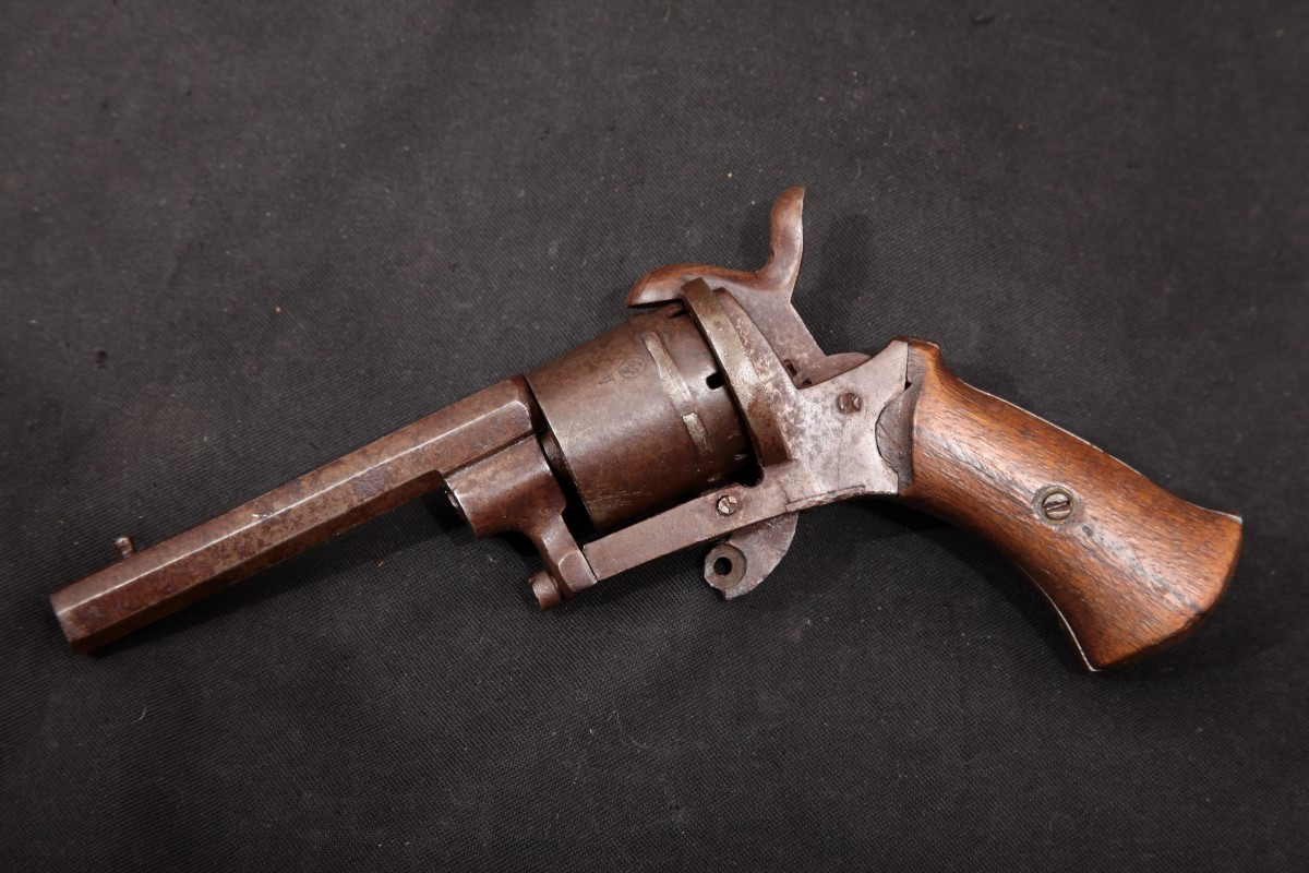 Belgian Pinfire Pocket Pistol, Missing Parts, 3 5/16 Single Action ...