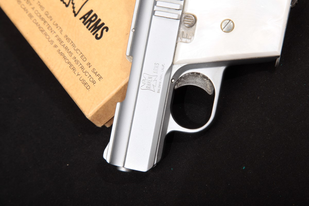 Raven Arms Model P-25, Satin Nickel 2 1/2" Blowback Semi-Automatic ...