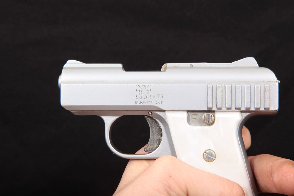 Raven Arms Model P-25, Satin Nickel 2 1/2" Blowback Semi-Automatic ...