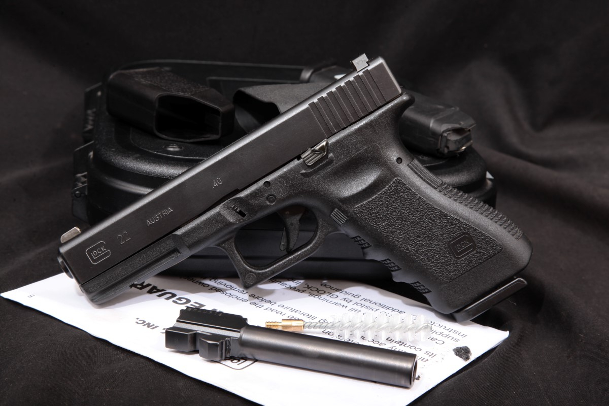 Glock Model 22 G22 Generation 3 Gen3 G3, Tennifer & Black 4.49" Semi ...