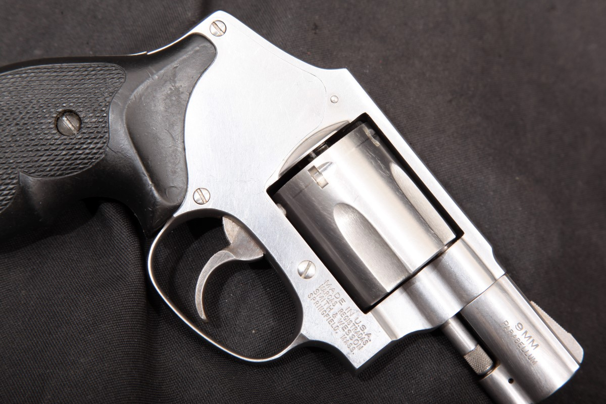 Smith & Wesson S&W Model 940-1 9mm Centennial, 2" Stainless 5-Shot Dao Double Action Revolver ...