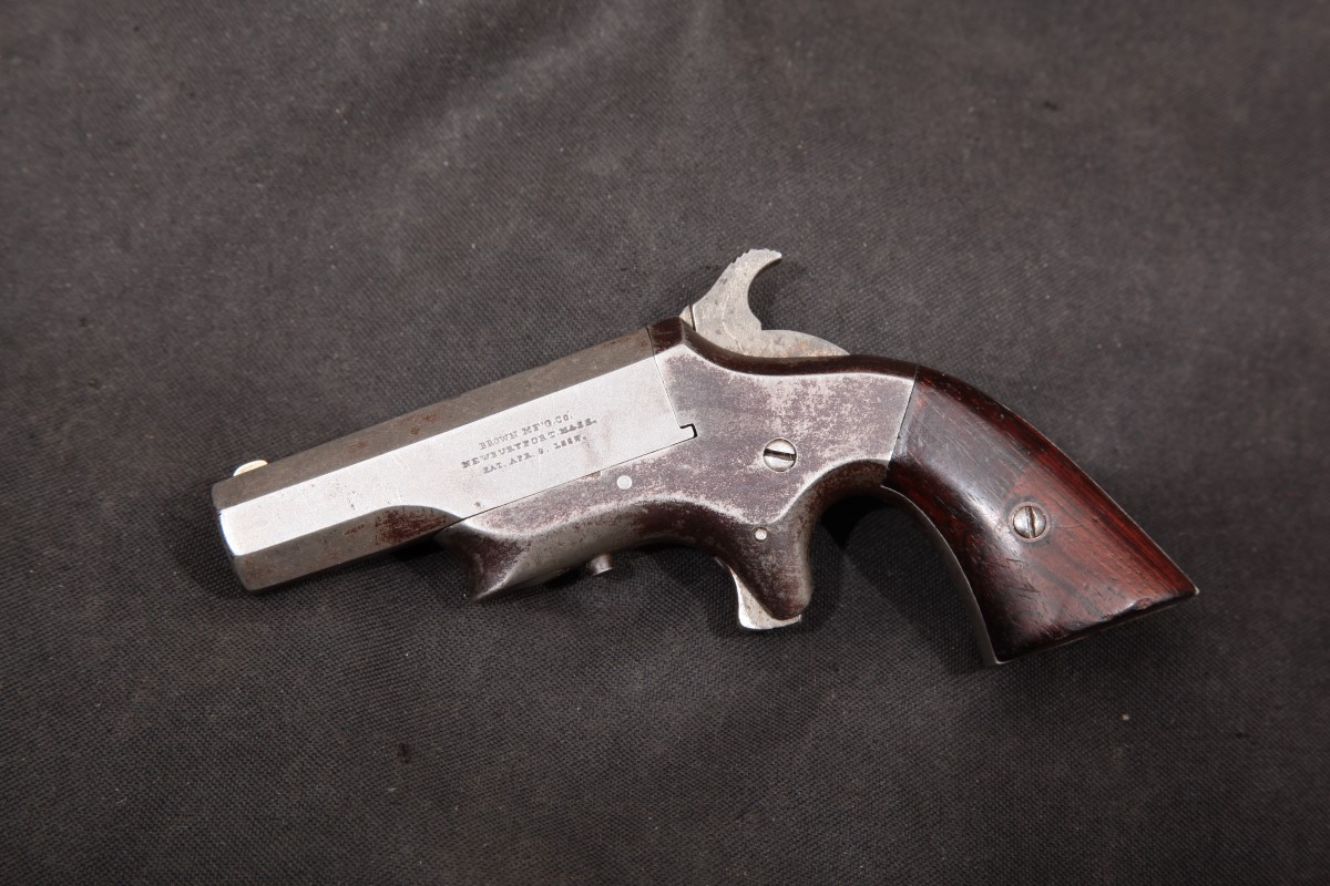 Brown Manufacturing Co. Southerner Derringer, Iron Frame, Octagon 2 Sa ...