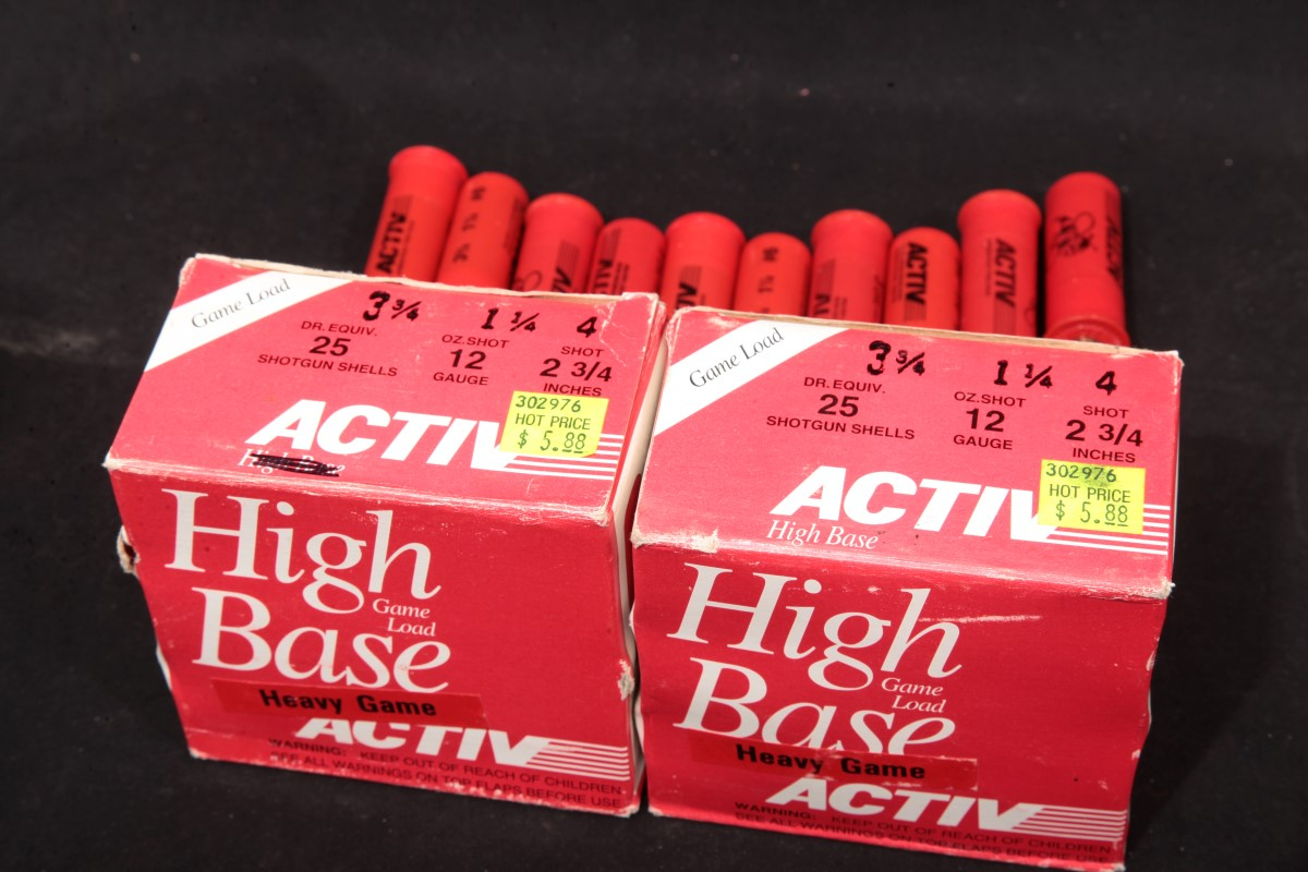 60x 12ga 2 3/4" Activ Heavy Game Shot Shells 4 & 6 Shot 3 3/4 Dr ...