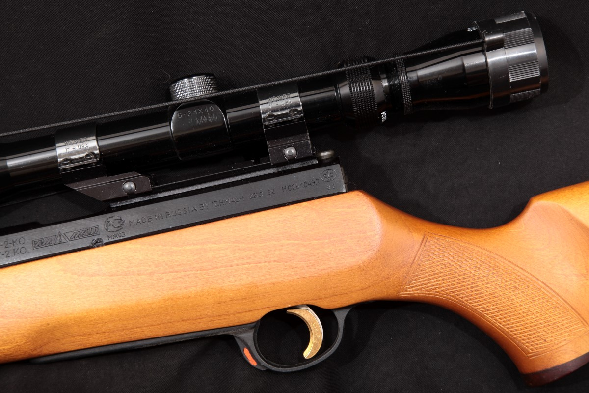 Russian Izhmash Biathlon Model 7-2-Ko, Black 20" Detachable Magazine ...