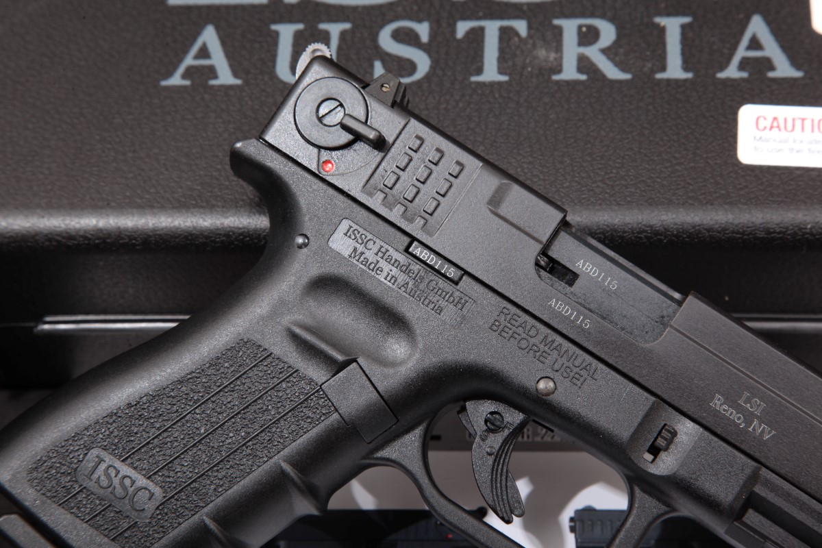 Issc Austria Model M22, Black 4" Semi Automatic Detachable Magazine Fed ...