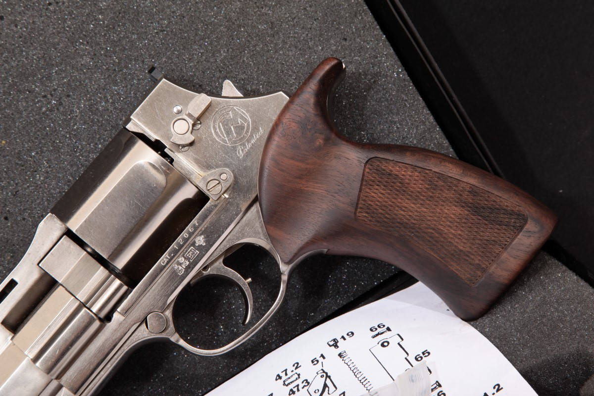 Mateba Model 6 Unica Hunter Autorevolver, Nickel 8 3/8" Compensated ...