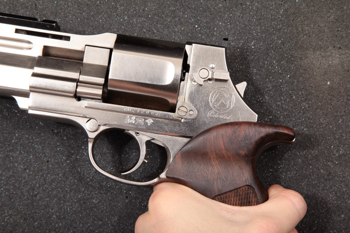 Mateba Model 6 Unica Hunter Autorevolver, Nickel 8 3/8" Compensated ...