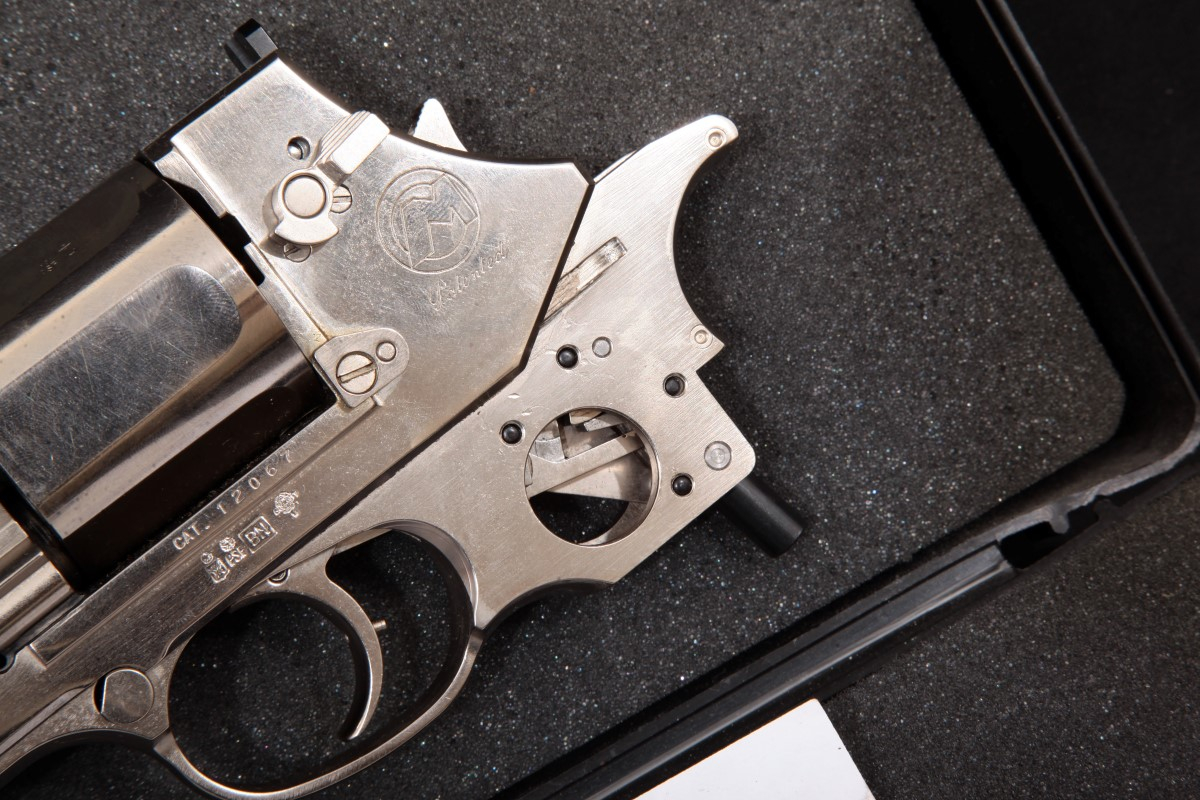 Mateba Model 6 Unica Hunter Autorevolver, Nickel 8 3/8" Compensated ...