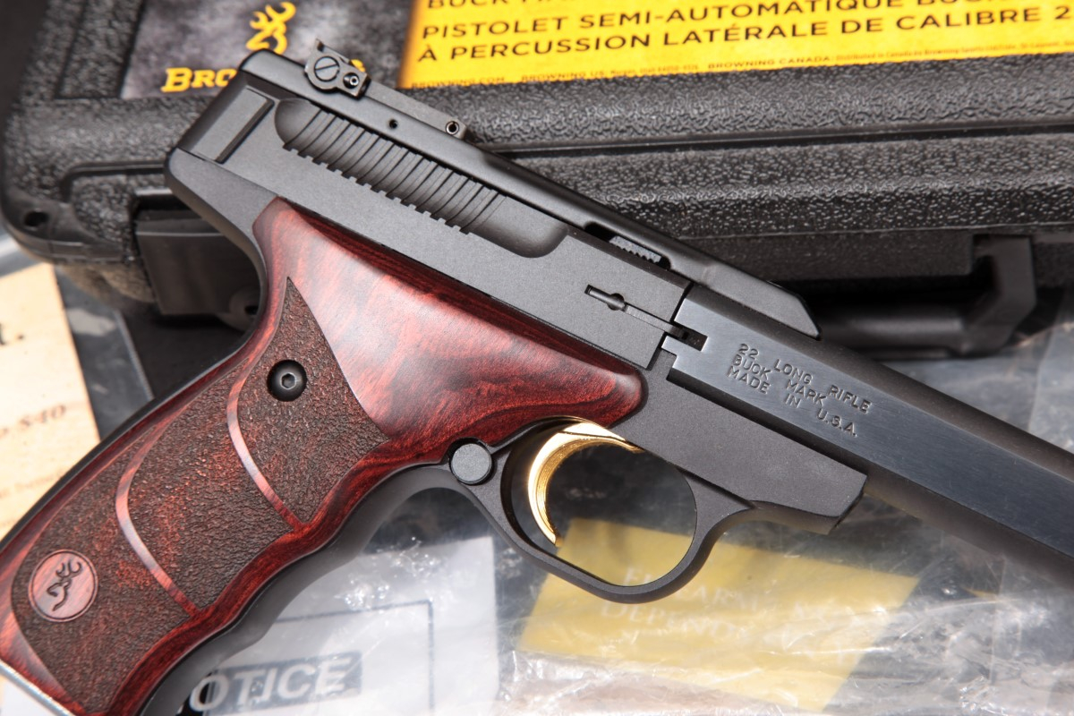 Browning Buck Mark Buckmark Plus Rosewood Udx, Blue & Black 5 1/2" Slab ...