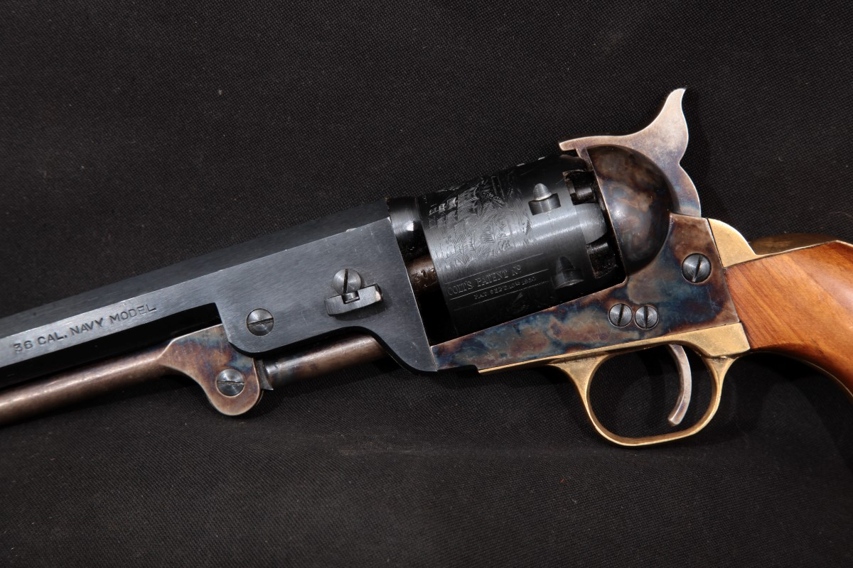 Armi San Paolo Reproduction Model 1851 Navy, Blue & Brass 7 1/2" Single ...