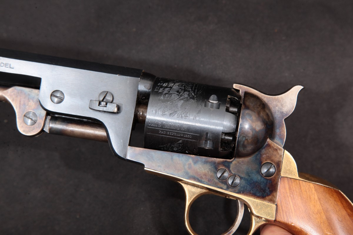 Armi San Paolo Reproduction Model 1851 Navy, Blue & Brass 7 1/2" Single ...