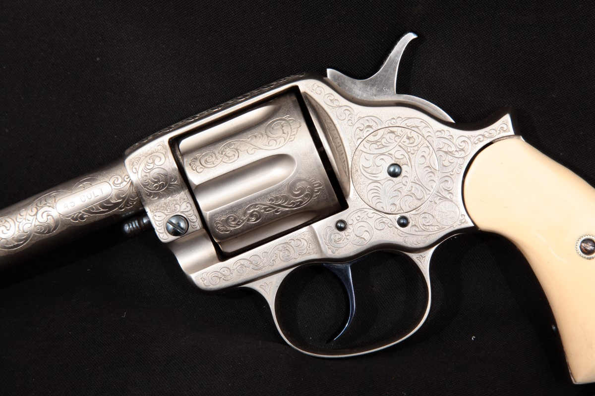 Colt - Model 1878 Frontier, Engraved, “In The White”, 4” Double Action ...