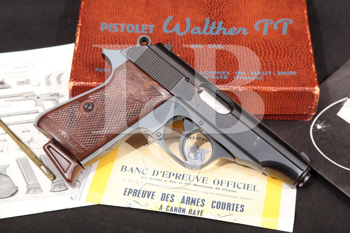 Manurhin Walther Model Pp, Import Marked, Blued, 3 7/8 Da Semi-Auto ...