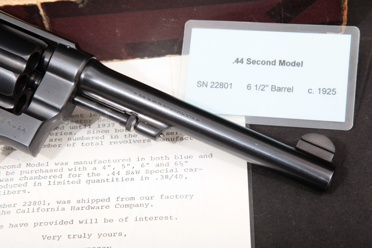 Smith & Wesson S&W .44 Hand Ejector 2nd Model Ray A. Cheely Collection ...