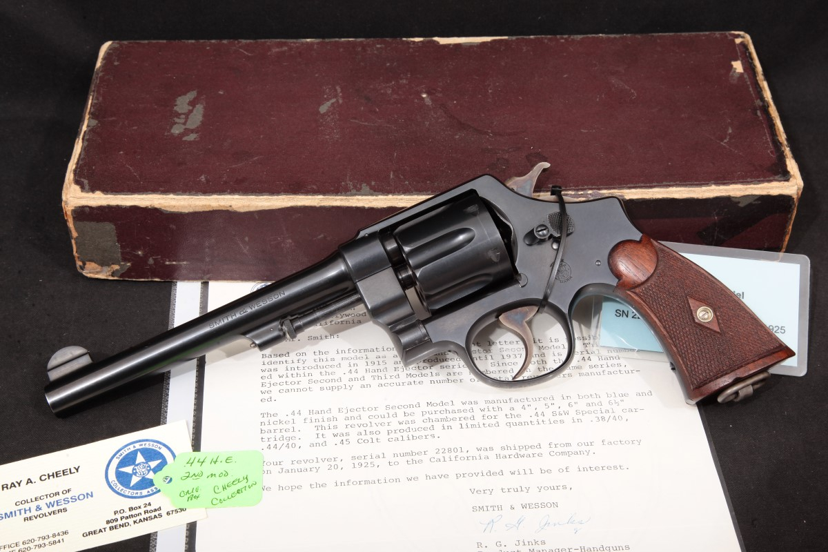 Smith & Wesson S&W .44 Hand Ejector 2nd Model Ray A. Cheely Collection ...