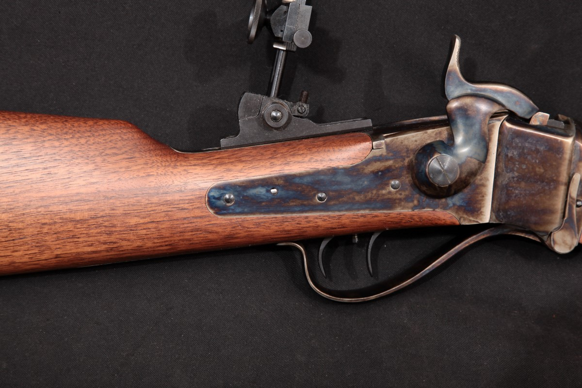 Pedersoli Model 1874 Sharps Little Betsy, Dbl. Set Triggers, Blue/Case ...