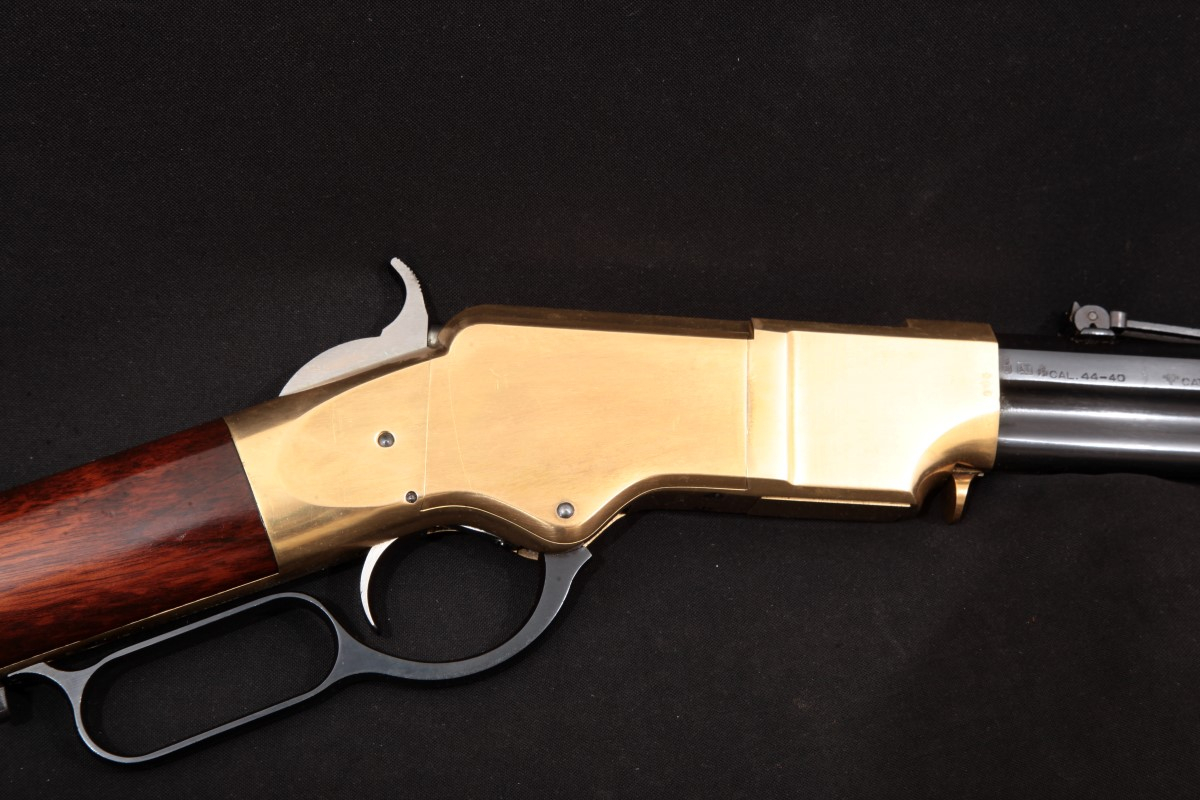 Uberti - 1860 Henry Repeating Rifle, Cowboy Action, Blue/Brass, 24 1/16 ...