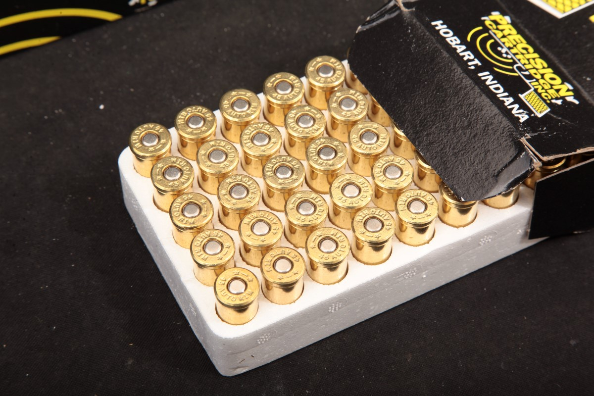 150x 45 Auto Rim Precision Cartridge Ammunition 230 Gr. Lead Round Nose ...
