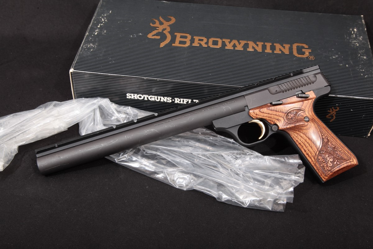 Browning Model Buck Mark Varmint Buckmark, Blue & Black 9 7/8" Bull ...