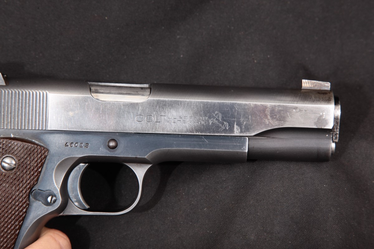 Colt Super .38 Automatic 2nd Model 1911a1 1911-A1, Adj. Sights, Blue ...